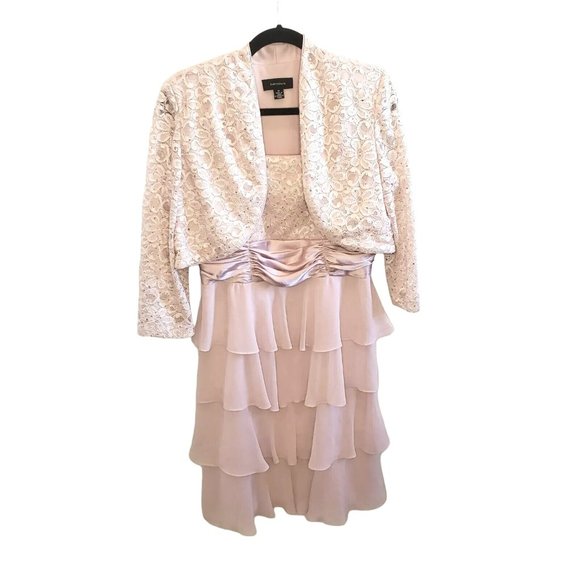 R&M Richards | Dresses | R M Richards Champagne Mother Of Bride Formal ...
